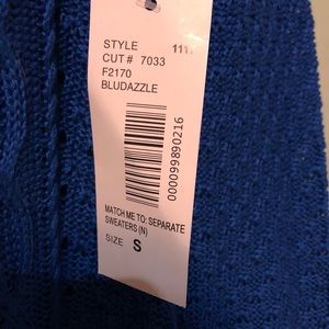 N Touch | Sweaters | N Touch Blue Sweater Nwt | Poshmark